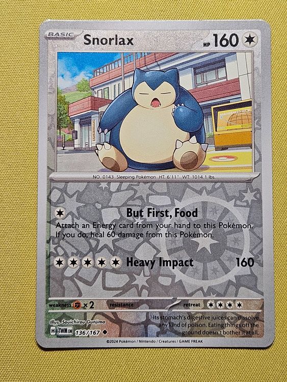 Twilight Masquerade - Snorlax 136/167 EN (Gebraucht) in Bellinzona für ...
