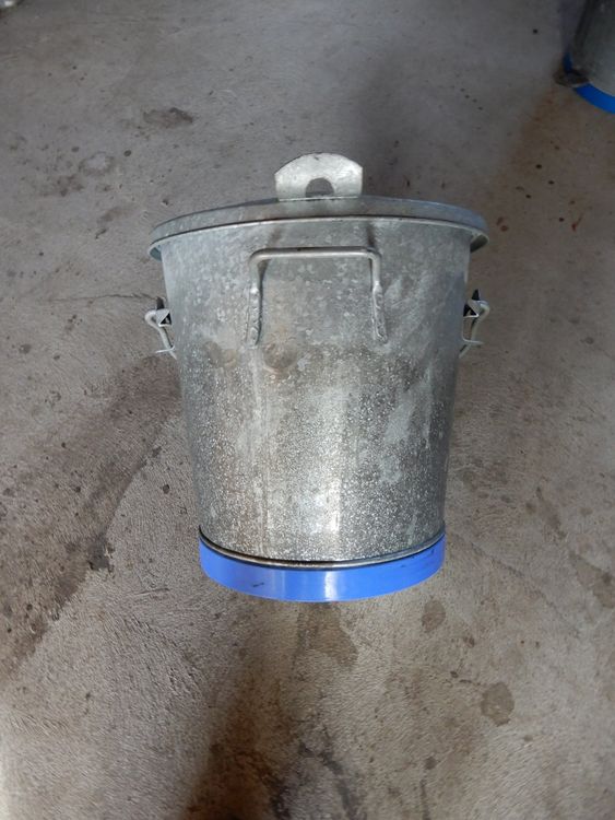 Ochsner Asche- oder Abfallkübel Stahlblech verzinkt 22 Lt (Gebraucht ...