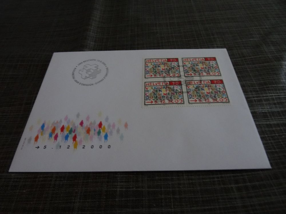 FDC 2000 Volkszählung Viererblock (Gebraucht) in Olten für CHF 1 – mit Lieferung auf Ricardo kaufen