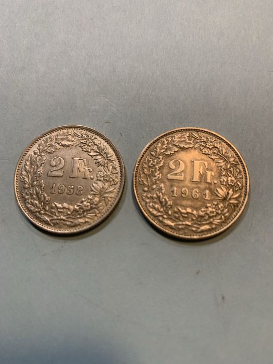 2 Franken 1958 und 1961, Silber | Kaufen auf Ricardo