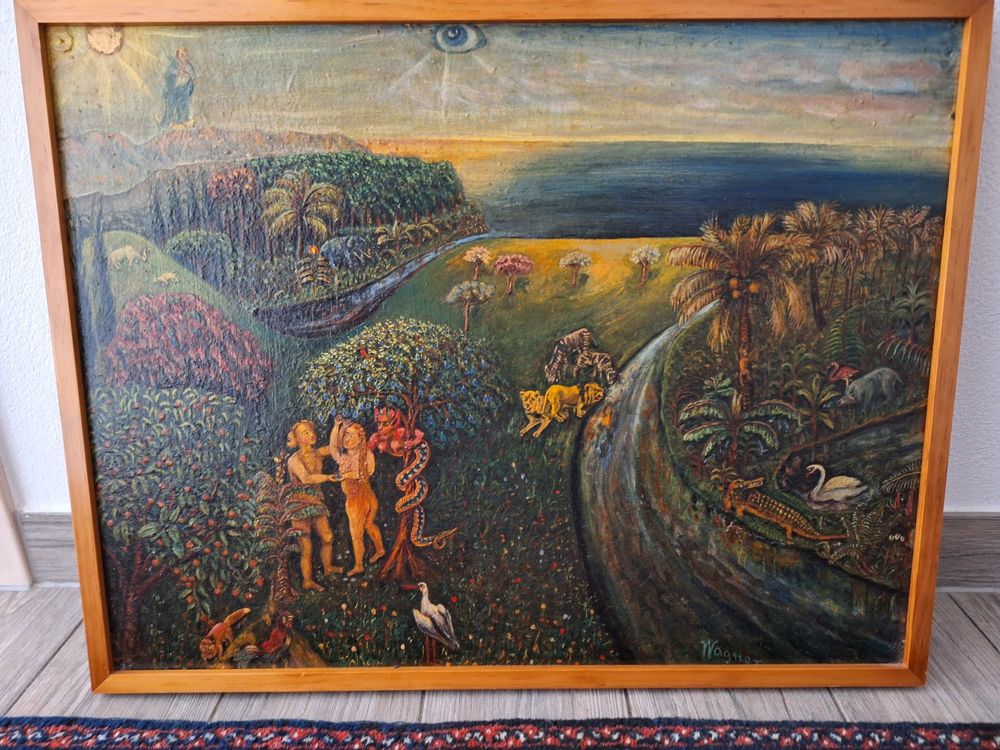 Adam und Eva im Paradies - J. Wagner (1888 - 1980) (Gebraucht) in Granges VS für CHF 2800 – nur ...