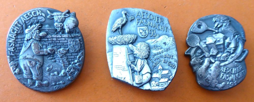 Aesch Fasnacht Silber 1991, 92, 93 (Gebraucht) in Aesch BL für CHF 3 – mit Lieferung auf Ricardo ...