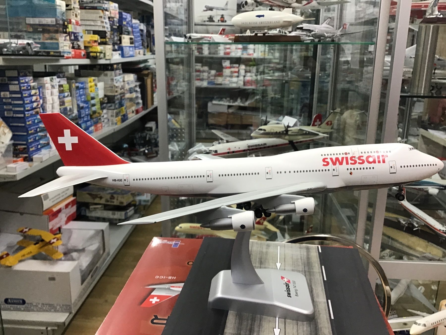 Swissair Boeing 747-300 HB-IGE im Massstab 1:200 Rarität (Gebraucht) in ...