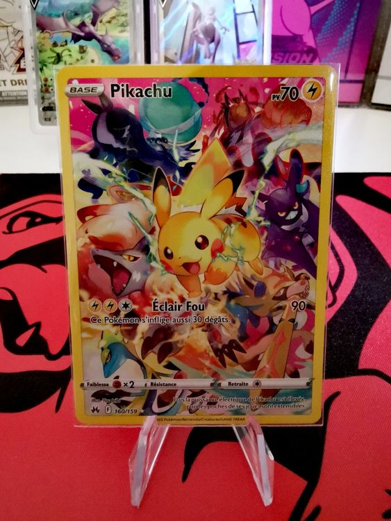 Pokemon Pikachu Secret Full Art 160/159 Zenith Suprême FR (Neuf (Voir ...