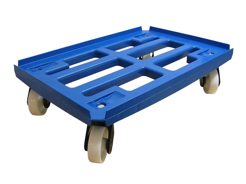 6 Transportroller mit Gitter für Boxen 600x400mm m. 4 Rollen (Neu und ...