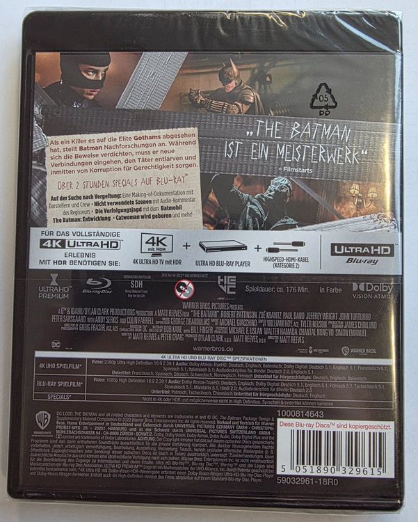 The Batman (Blu-Ray) 4K Ultra HD (Neu und originalverpackt) in Kriens ...