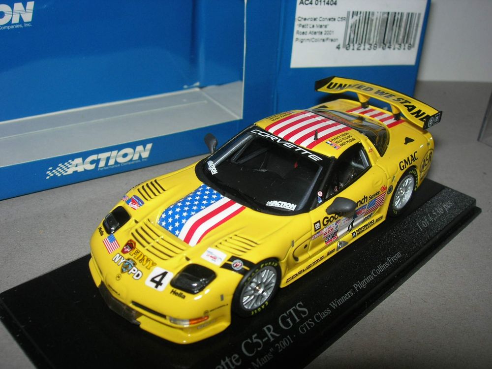 Chevrolet Corvette C5-R Petit Le Mans 2001 N°4 *Action 1:43 (Neu und ...