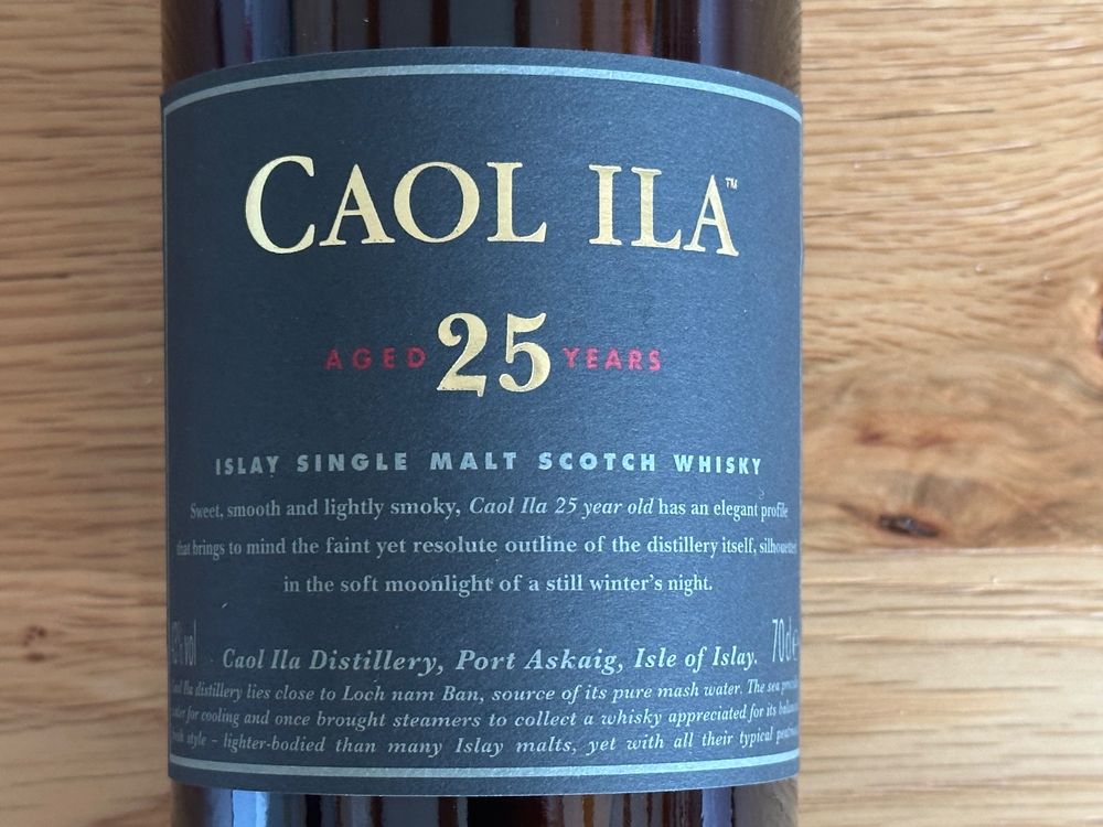 Caol Ila 25 Years – Islay Single Malt (70cl, 43% Vol.) (Gebraucht) in ...