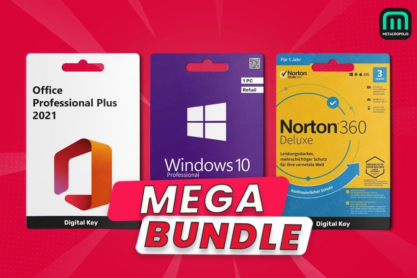 Norton 360 Deluxe & Office Pro Plus 2021 & Win 10 Pro (Gebraucht) in ...
