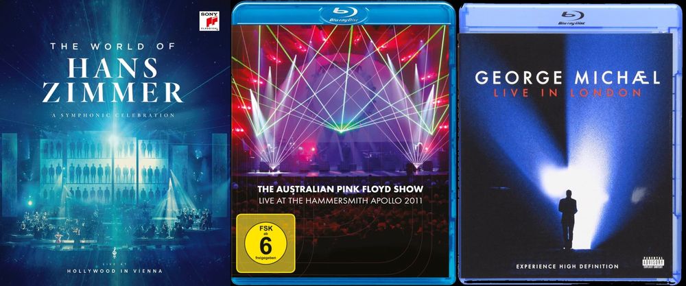 Set Kult-Konzerte Blu-ray HansZimmer/P.Floyd/G.Michael NEUW (Gebraucht ...