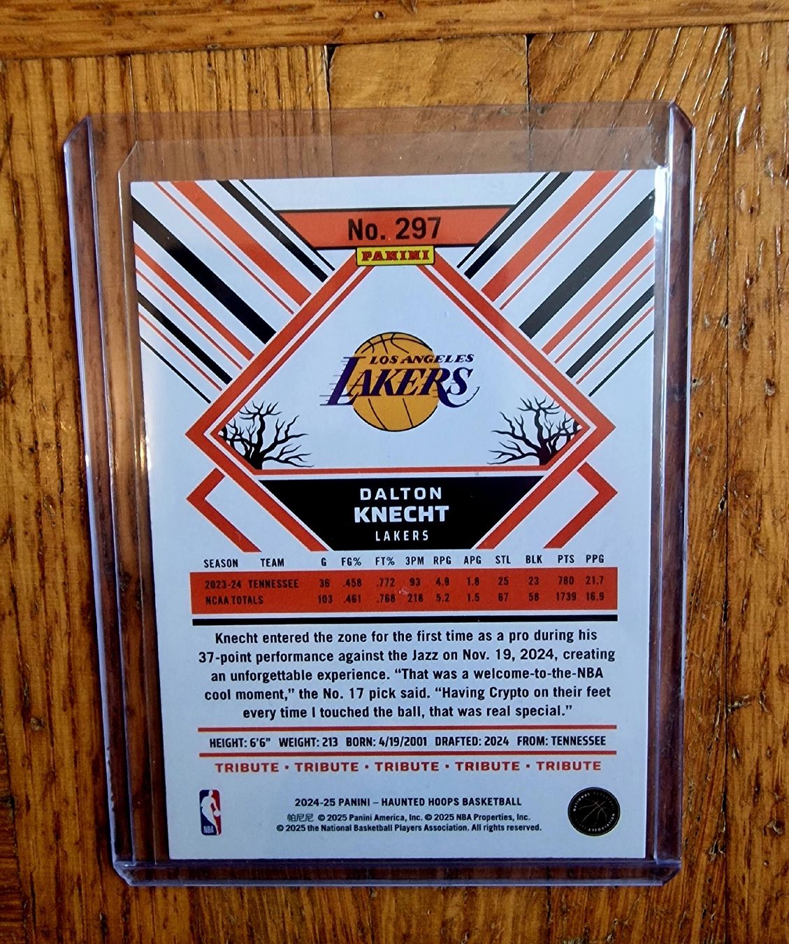 Carte Rookie Dalton Knecht Lakers NBA Hoops 2024-25 (Neuf (Voir ...