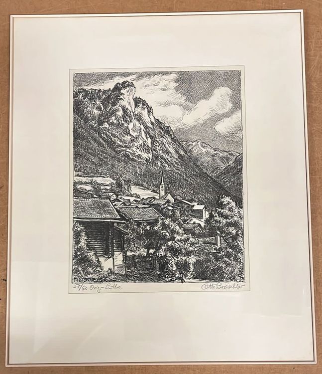 Lithografie Filisur, GR von Otto Braschler (ID 7117) | Kaufen auf Ricardo
