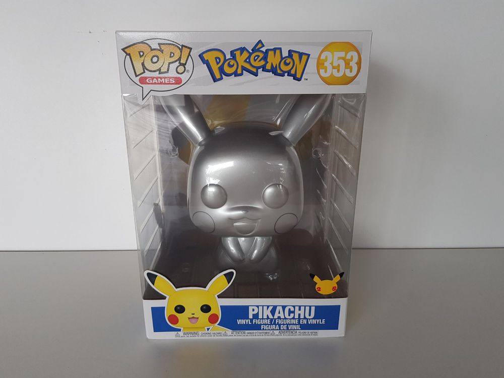 25th Exclusive Metall XL Pikachu #353 POP (26cm) - Neu | Kaufen auf Ricardo
