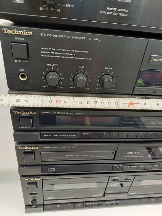 Technics Amplifier SU-X840 CD SL-PJ22 Tuner ST-X880L Stereo (Gebraucht ...