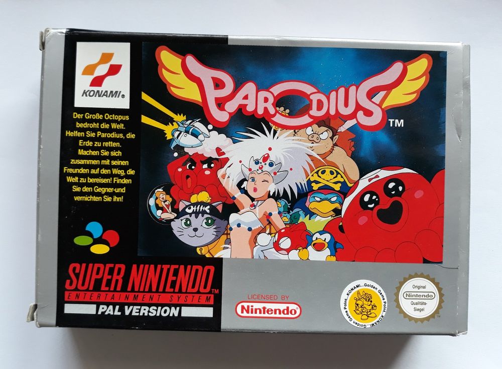 Parodius OVP CIB ☠️ Super Nintendo SNES PAL NOE | Kaufen auf Ricardo