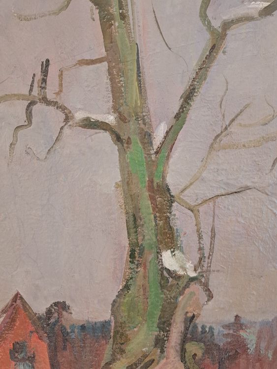 Rudolf Zender (1901-1988): Gemälde vom roten Haus (Gebraucht) in ...