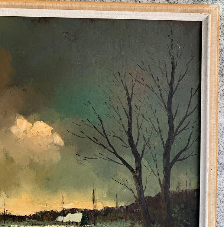 Piet Mees grosses Winterlandschaft Gemälde (Gebraucht) in Root für CHF ...