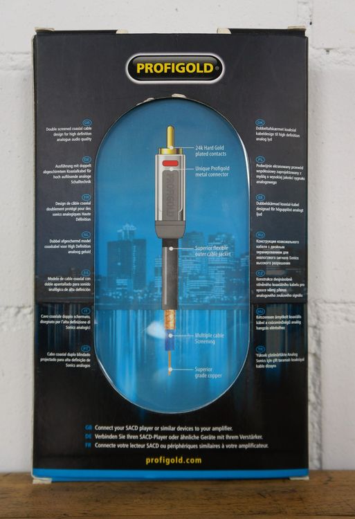 NEUE Audio Kabel PROFIGOLD High Performance 2x Cinch RCA-RCA | Kaufen ...