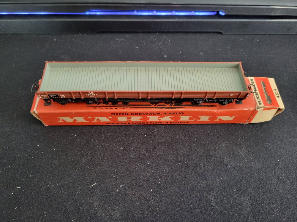 1x 4514 Märklin Niederbordwagen, 4-Achsig (Gebraucht) in Flawil für CHF ...