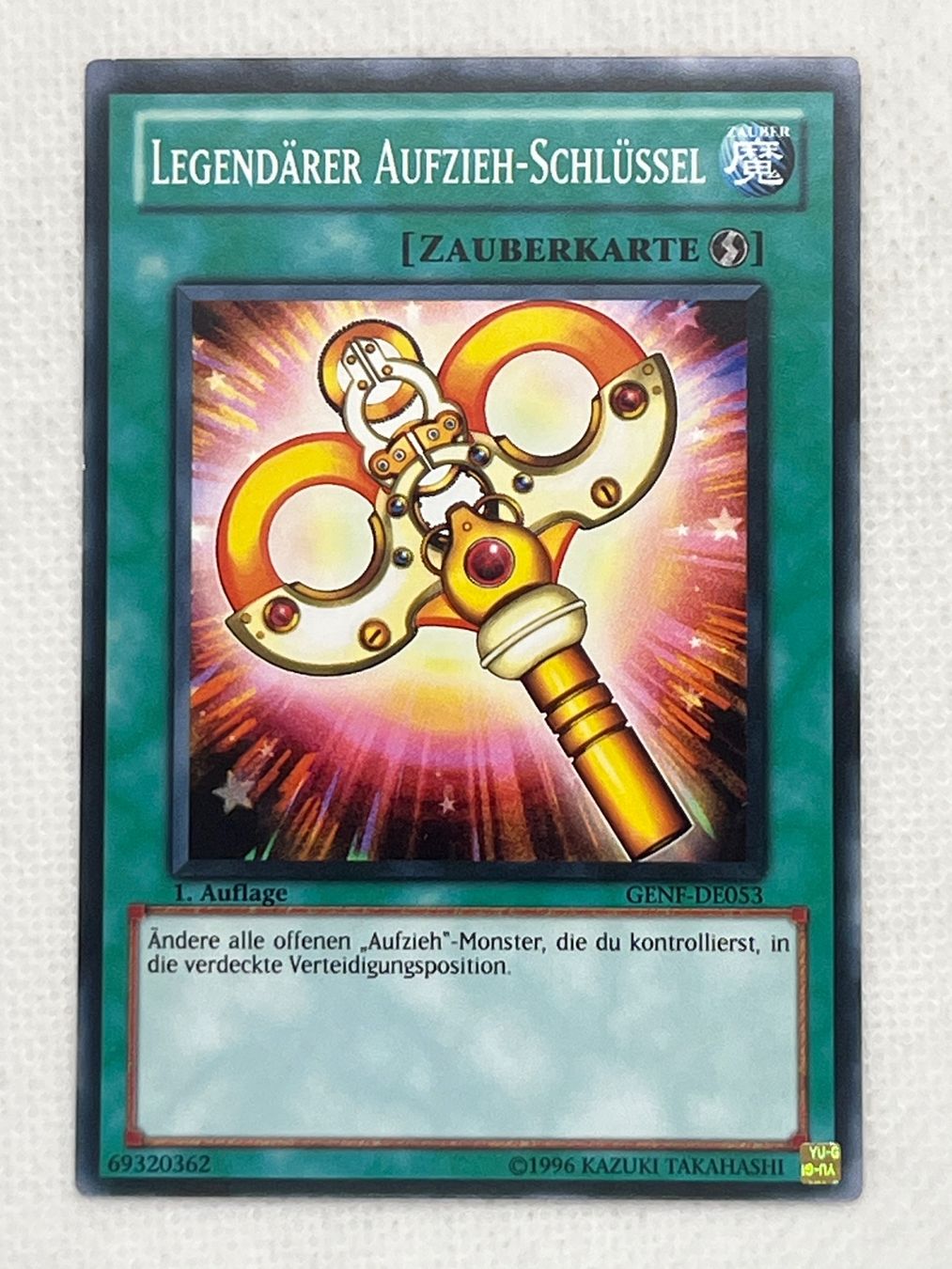 Yu-Gi-Oh! Karte - Legendärer Aufzieh-Schlüssel (Gebraucht) in ...