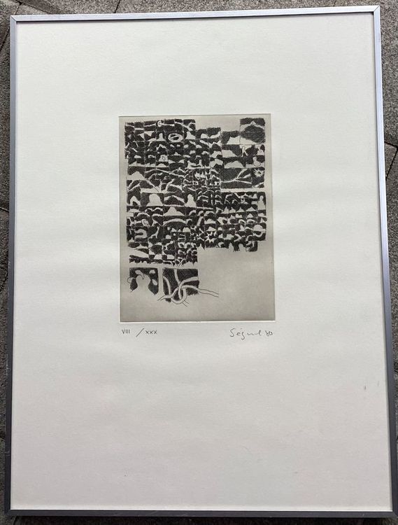 Aljoscha SEGARD (1940) Radierung handsigniert mit Alurahmen (D'occasion ...