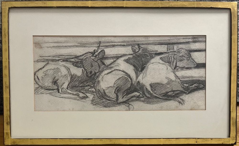 Walo von May (1879-1928)Zeichnung, Kuhen in Stahl | Kaufen auf Ricardo