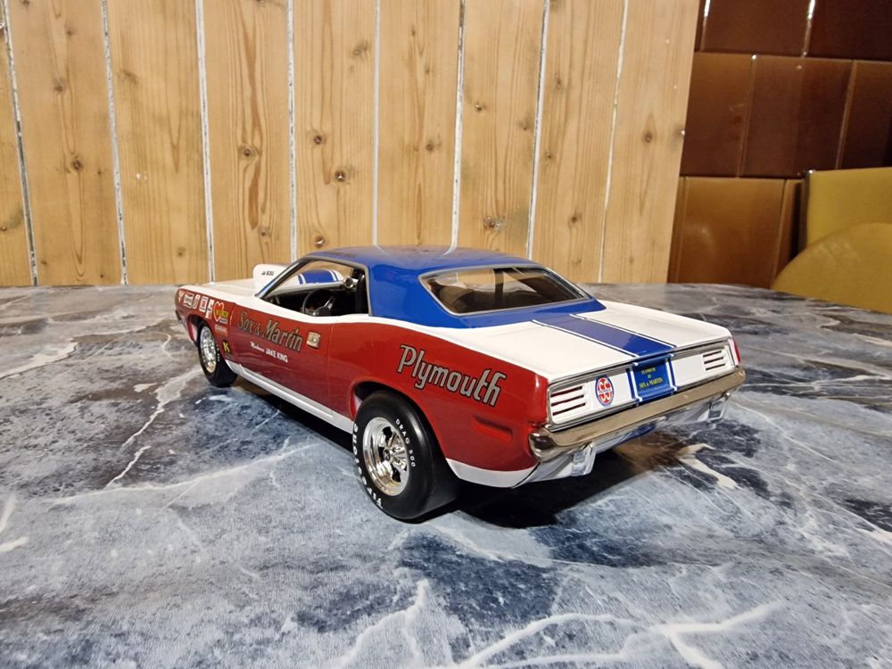 70'Plymouth Cuda Pro Stock 1:18 Sox&Martin | Kaufen auf Ricardo