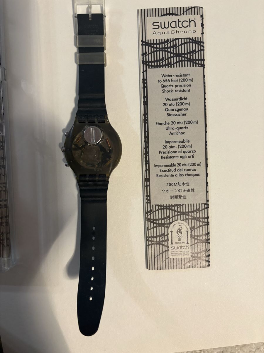 SWATCH Aqua Chrono Onda Nera SBM103 ab Fr. 1.- (Gebraucht) in Perlen ...