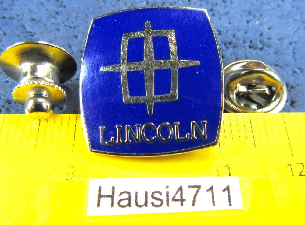 AUTO-PIN LINCOLN ENAMEL LOGO 20X18mm SILBRIG MIT SCURITYCLIP | Kaufen ...