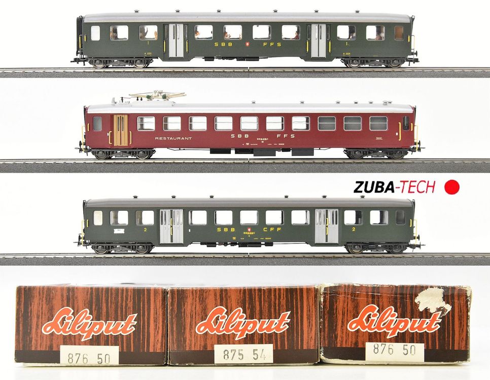 Liliput 3x Personenwagen der SBB H0 GS mit OVP | Kaufen auf Ricardo