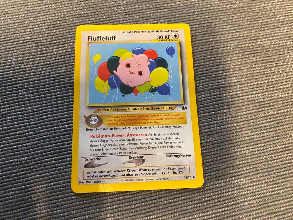 Fluffeluff Pokemon Neo Genesis (Gebraucht) in Arbon für CHF 1 – mit ...