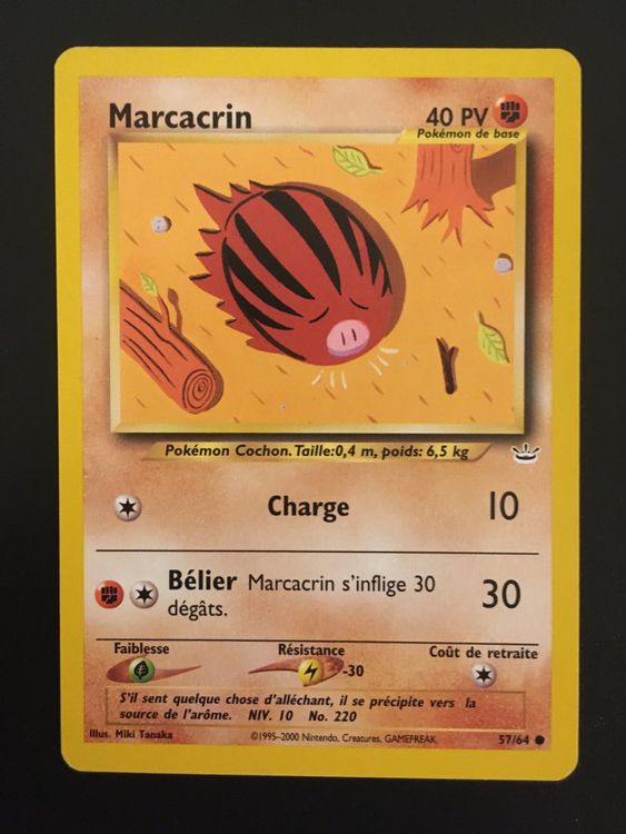 RARE: Pokémon Neo Revelation (2002): Marcacrin 57/64 FR (Gebraucht) in Palézieux-Village für CHF ...