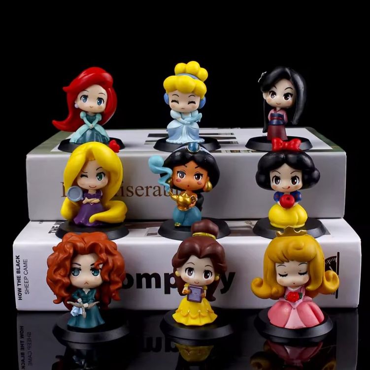 9x Figurines dessin animé Collection modèle disney (Neuf avec emballage ...