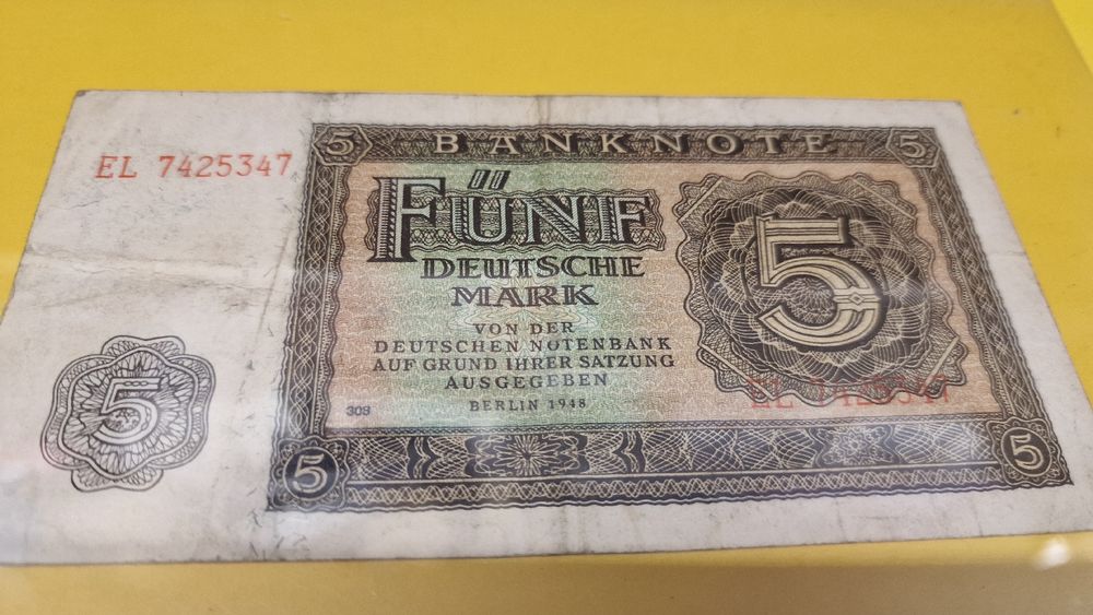 Alte Banknote Fünf Deutsche Mark 1948, Sammlerstück | Kaufen auf Ricardo