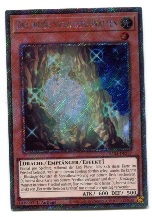 Yu-Gi-Oh! Der Weiße Stein der uralten Platinum Secret Rare R (Nuovo e ...