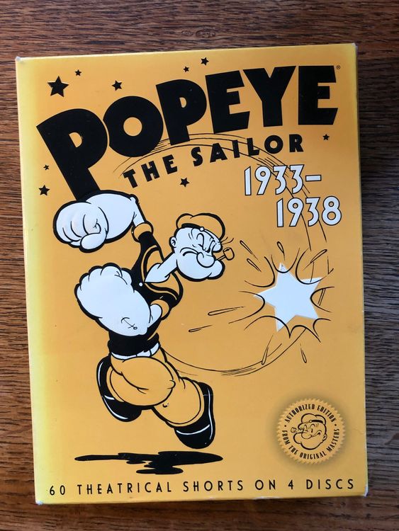 4x DVD US-Cartoon: Popeye The Sailor 1933–1938 | Kaufen auf Ricardo