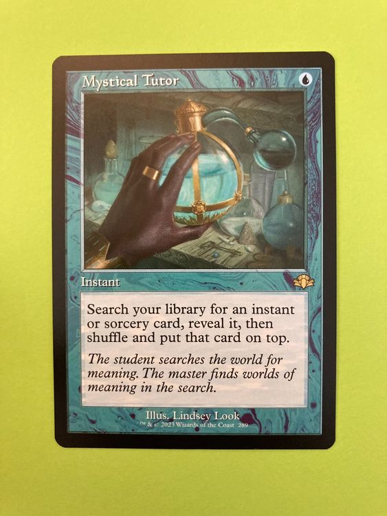 Retro Frame Mystical Tutor Dominaria Remastered NM (Neu (gemäss Beschreibung)) in Rechthalten ...