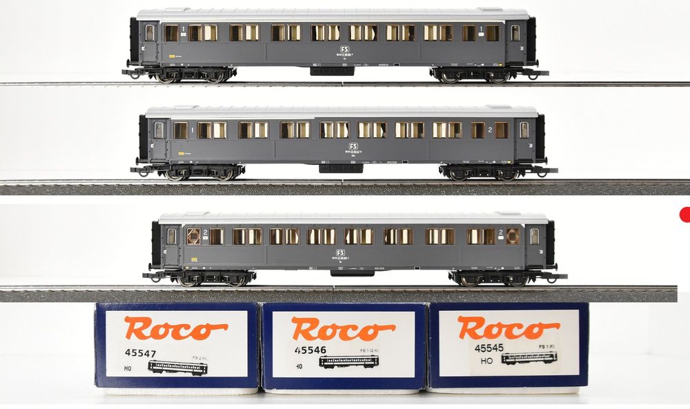 Roco 3x Schnellzugwagen der FS, H0 GS mit OVP | Kaufen auf Ricardo
