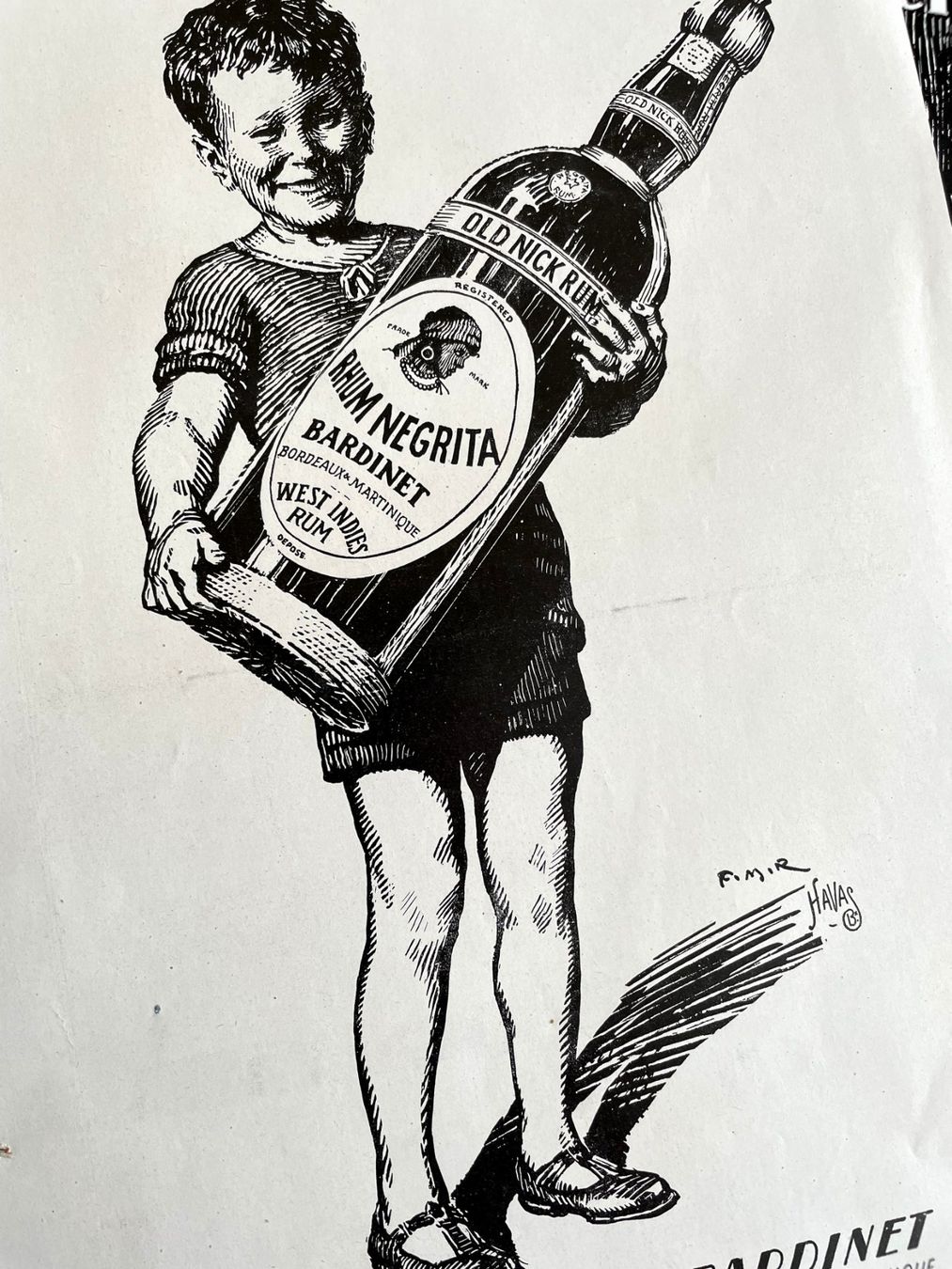 Rhum Negrita - 2 alte Werbungen / Anciennes publicités 1929 (Gebraucht ...