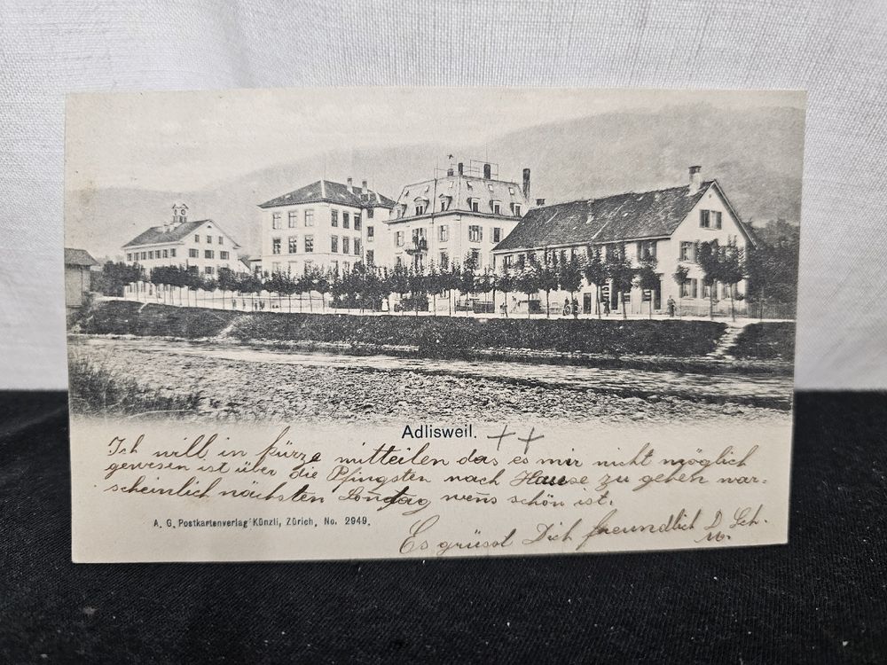 Alte Ansichtskarte Adliswil, um 1904, gelaufen (Gebraucht) in Wolfertswil für CHF 24 – mit ...
