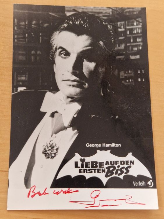 George Hamilton, Original Autogramm auf Foto in s/w | Kaufen auf Ricardo