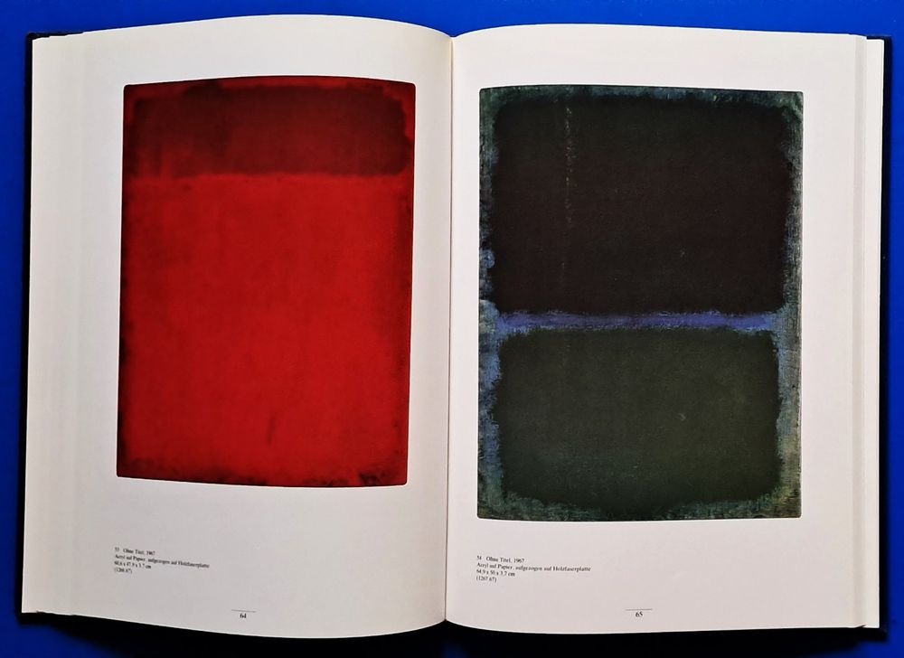 MARK ROTHKO: Die Gewalt der Stille. Erstausgabe 1987. (Gebraucht) in ...