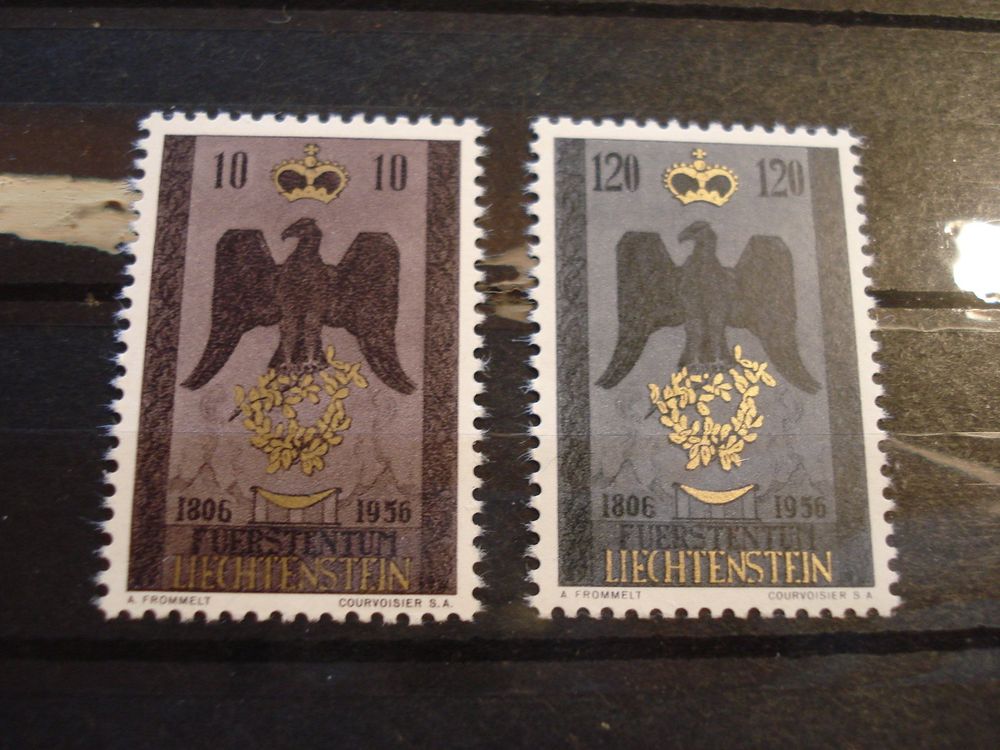 Liechtenstein Satz 1956, 150 Jahre Souveränität ** (Gebraucht) in Niederwil AG für CHF 1 – mit ...