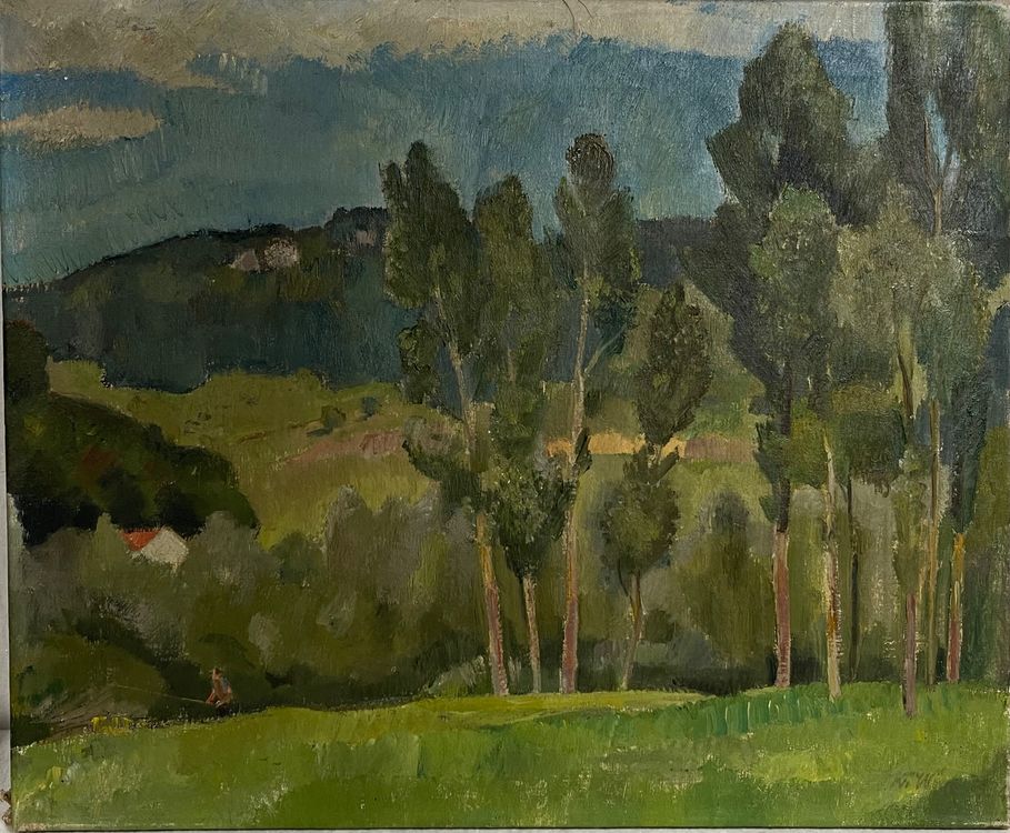 Landschaftgemälde mit schönen Ansicht unleserlich Signiert (Gebraucht) in Root für CHF 5 – mit ...