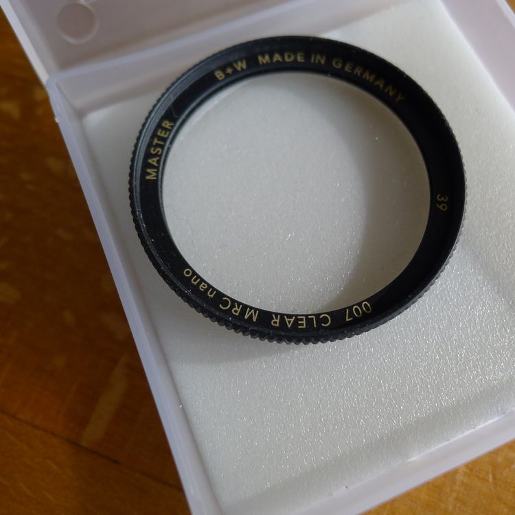 B+W Master Filter 39mm clear | Kaufen auf Ricardo