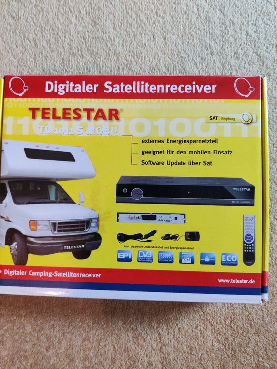 TELESTAR Satellitenreceiver Camping TV Receiver Digital Mobi (Neu ...