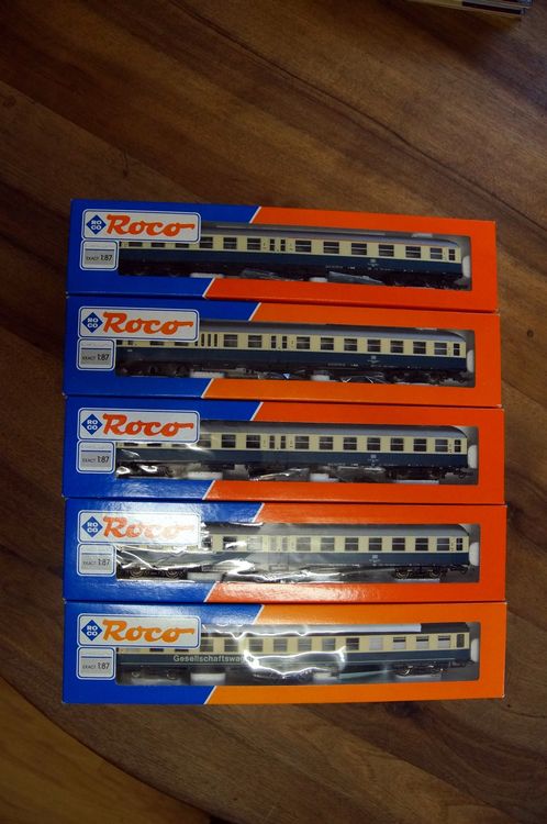 Roco - DB Personenwagen-Set (5 Wagen) GS OVP NEU (Gebraucht) in ...