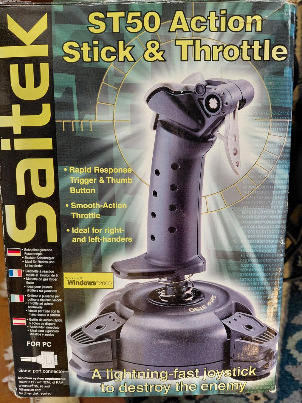 Saitek ST50 Action Stick & Throttle - Joystick für PC! (Gebraucht) in ...