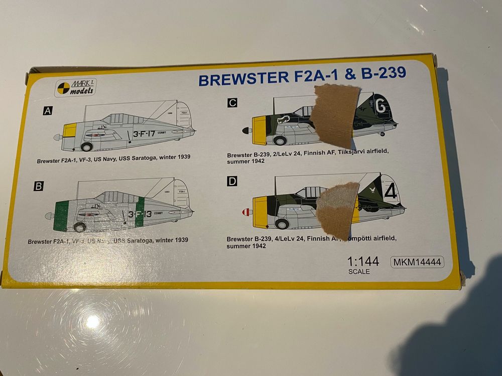 1/144 BREWSTER F2A-1 BUFFALO & B-239 (Gebraucht) in MÜHLEDORF/SO für ...