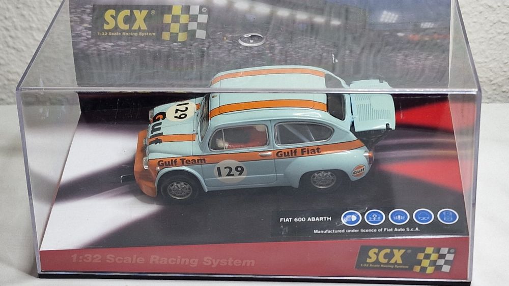 1:32 SCX Slot Scalextric 6119 Fiat 600 Abarth Gulf Nº129 (Gebraucht) in ...